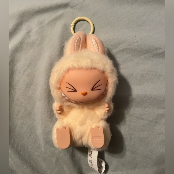 Labubu | Toys | Popmart Yellow Have A Seat Labubu Keychain Plush | Poshmark